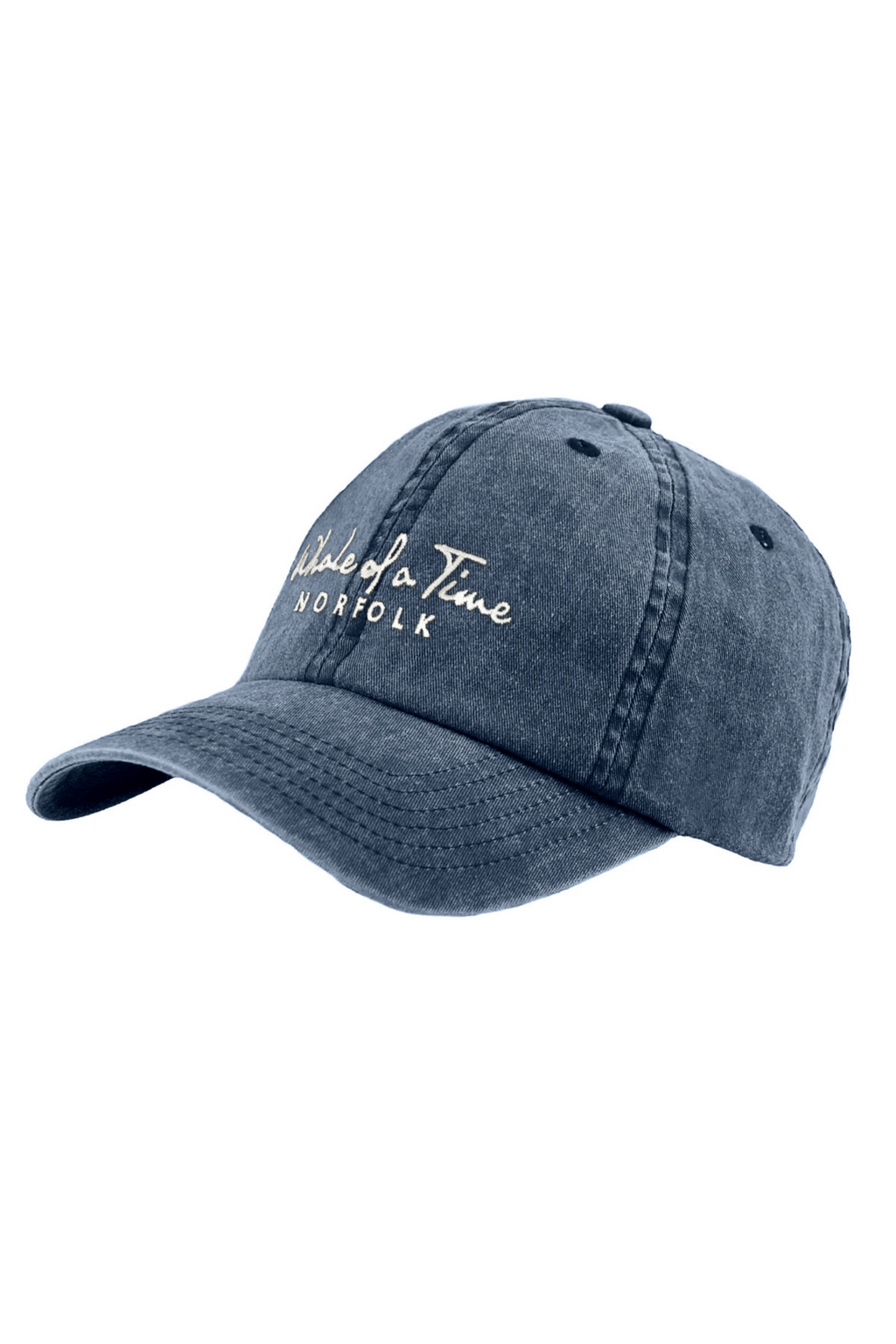 Stonewashed Men's Cap - Navy | Whale Of A Time Clothing